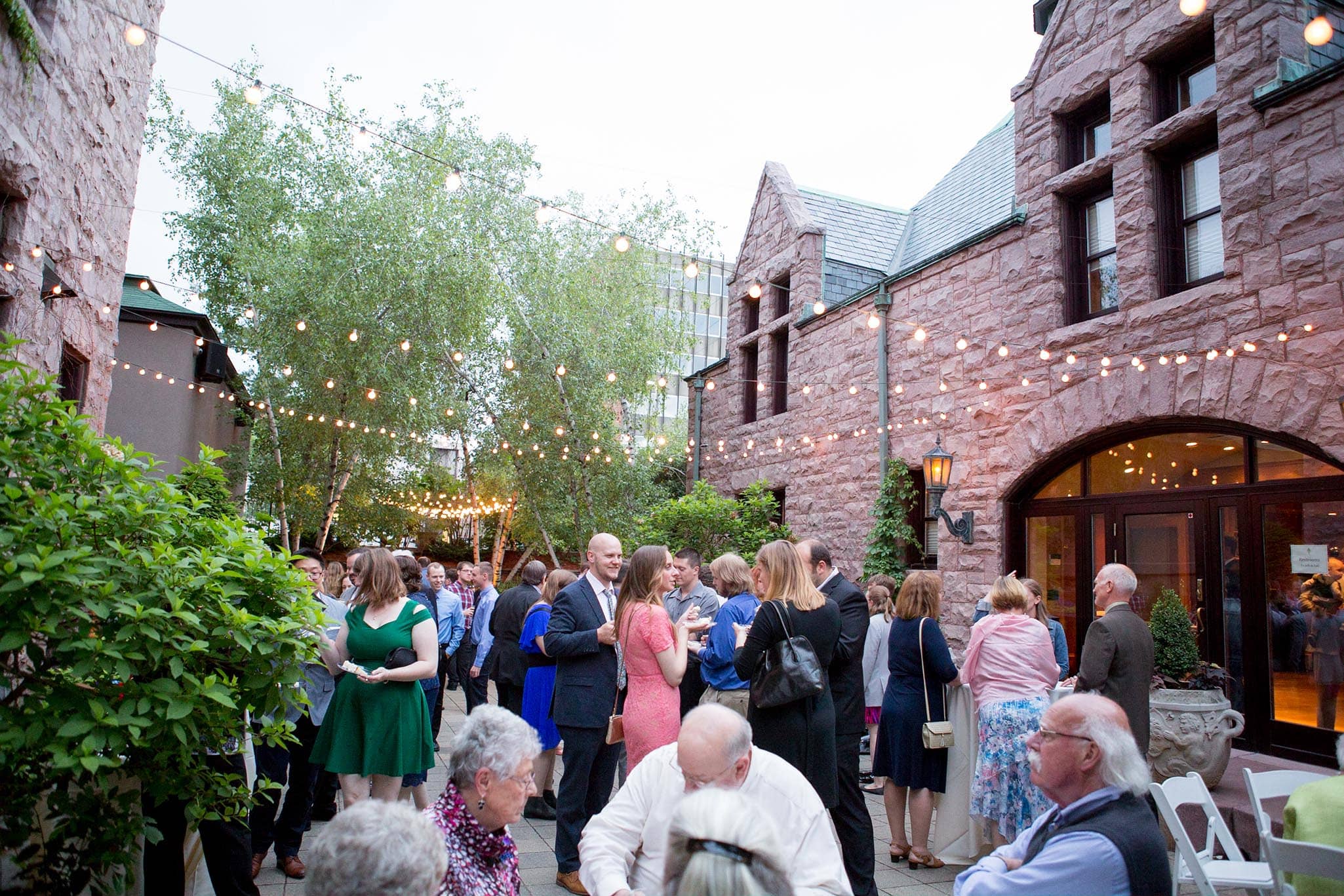The Courtyard | The Van Dusen Mansion