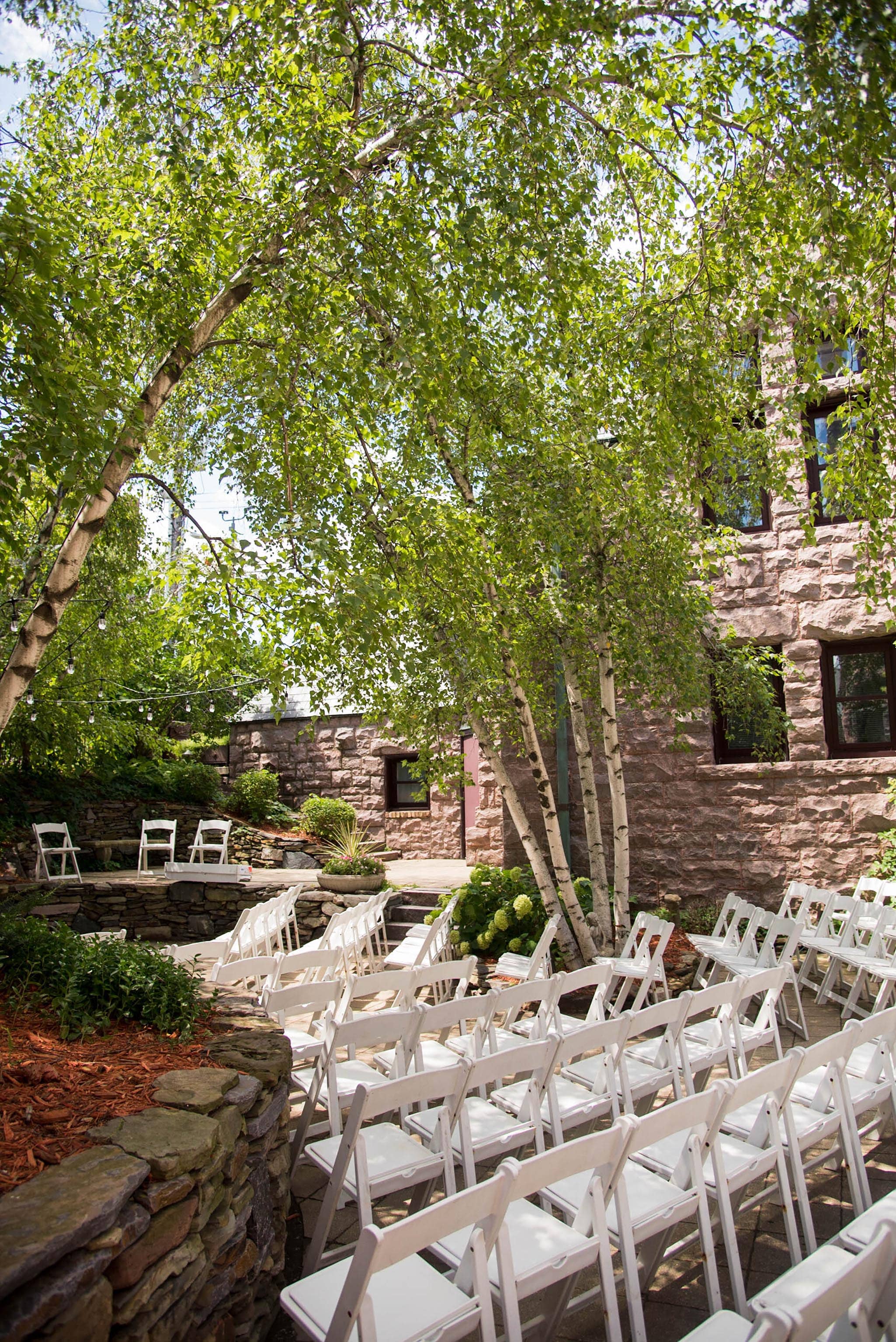 The Courtyard | The Van Dusen Mansion