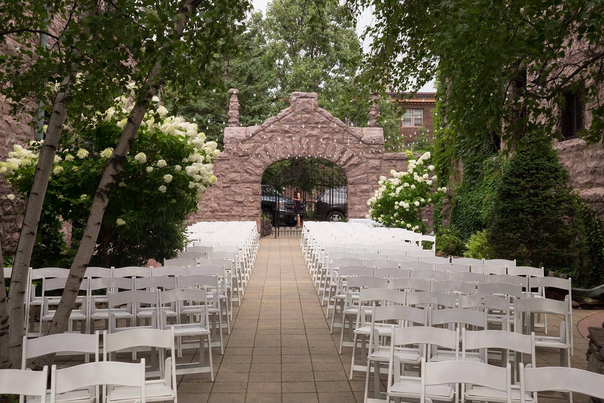 The Courtyard | The Van Dusen Mansion
