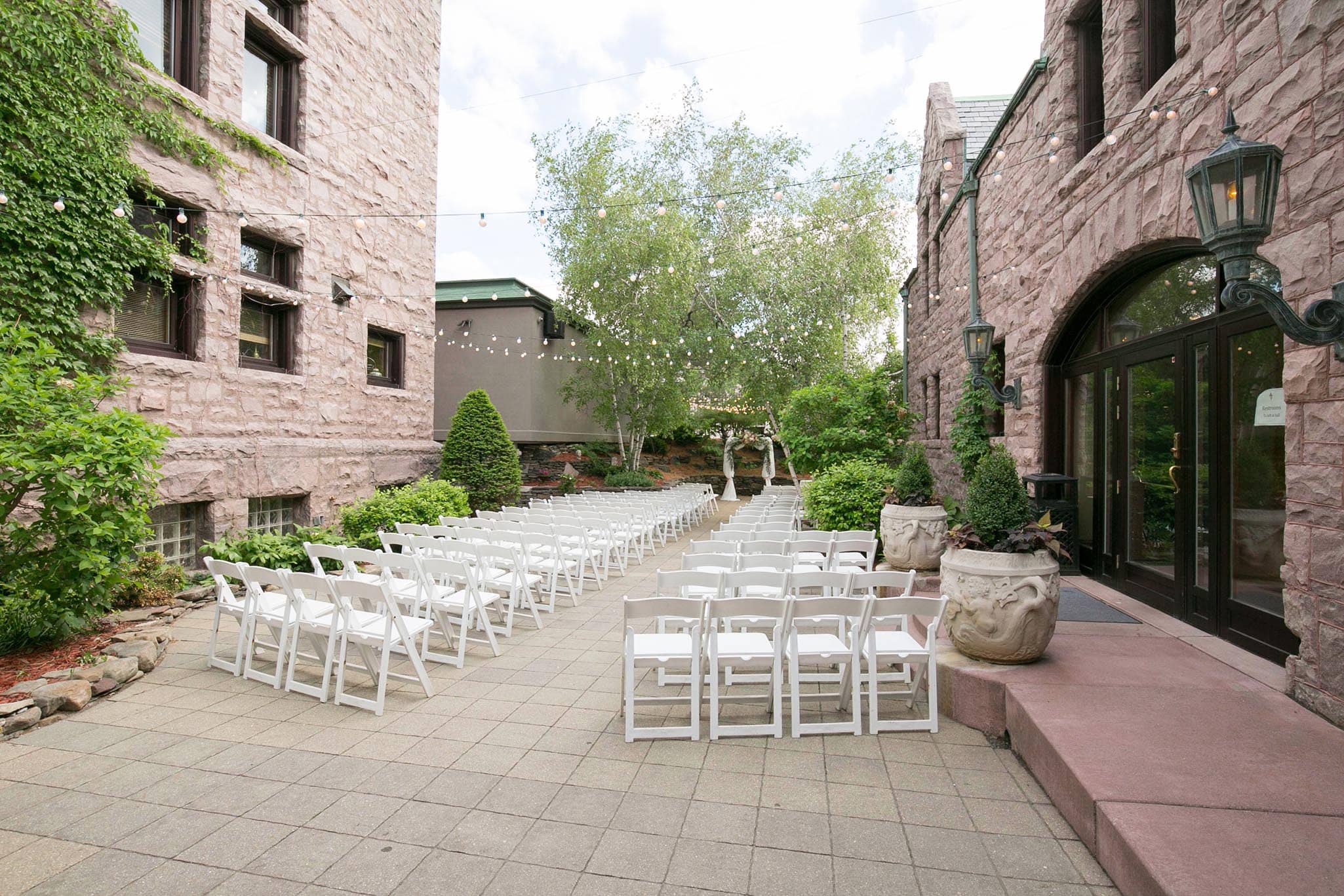The Van Dusen Mansion | The Courtyard