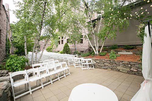 The Courtyard | The Van Dusen Mansion